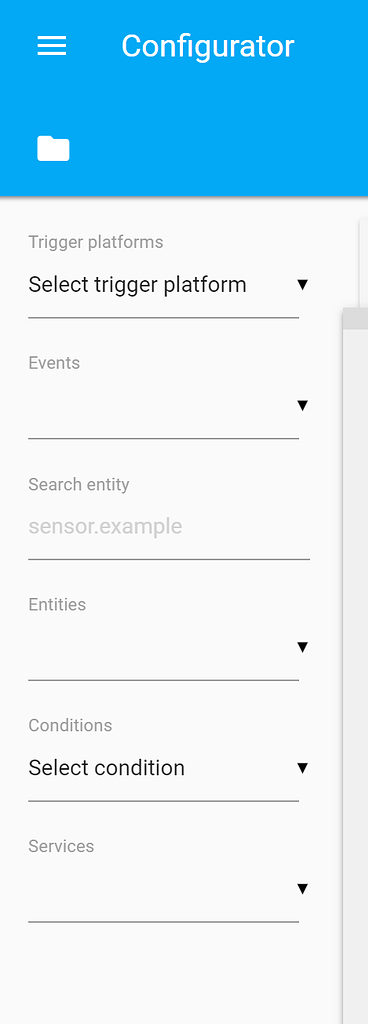 Events And Entities Dont Show Up In Configurator Drop Down Configuration Home Assistant