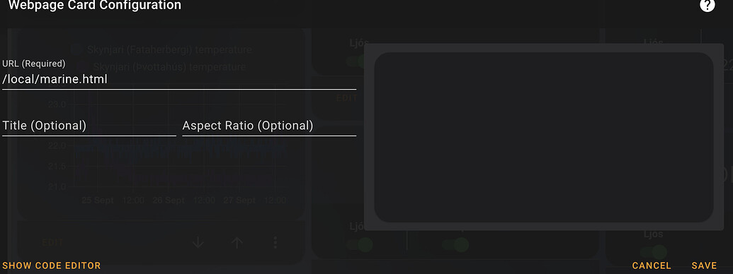 Marine traffic map as card - Frontend - Home Assistant Community