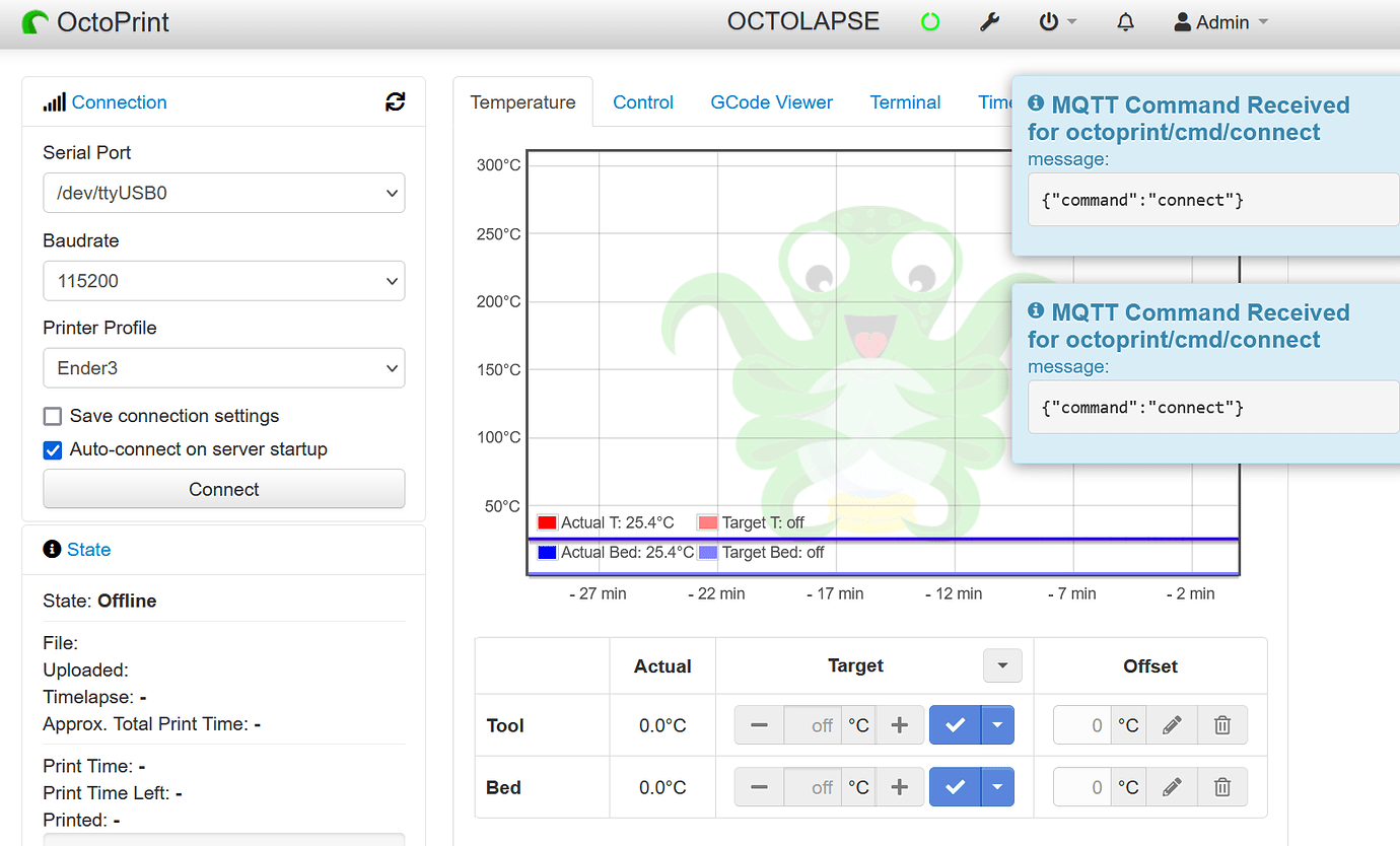 How to set up HA to control Octoprint's nozzle and bed temp? - Third ...