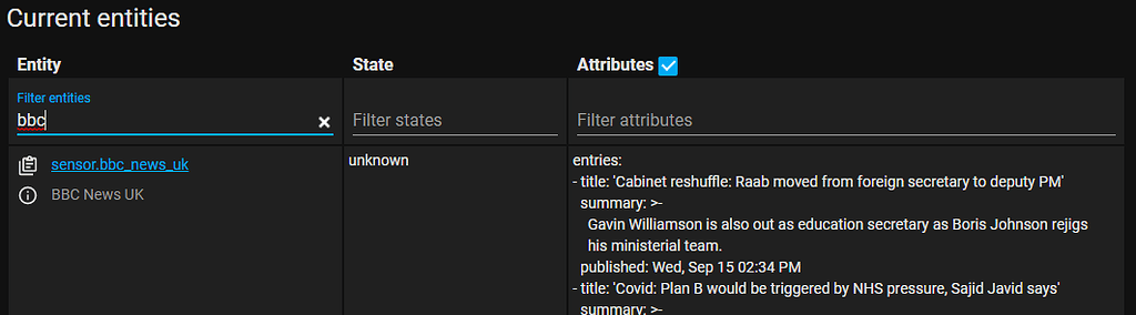 Feedparser - what happened to the state? - Configuration - Home Assistant Community