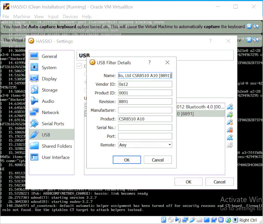 Bluetooth on Oracle VirtualBox? - Third party integrations - Home ...