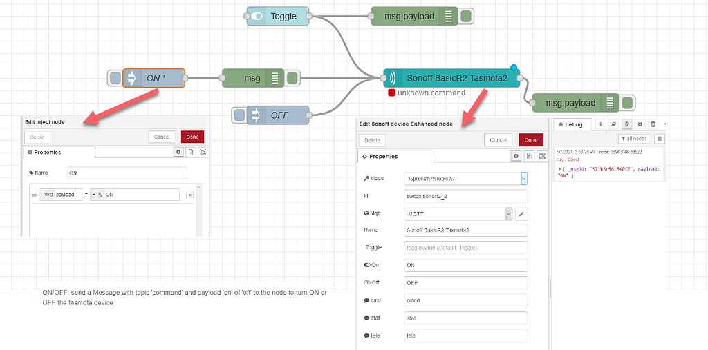 Newbie: msg configuration help - Node-RED - Home Assistant Community
