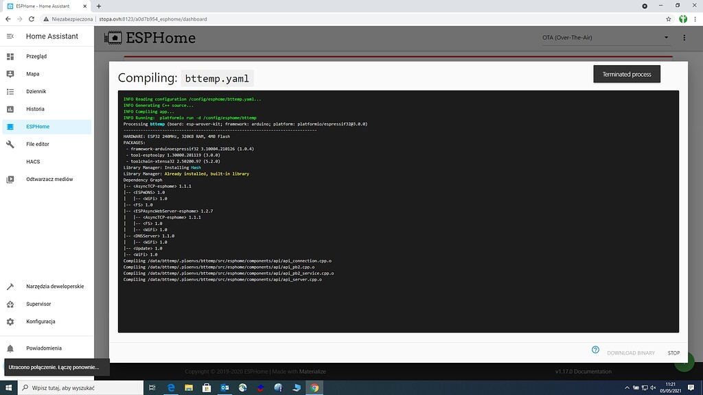 Can Not Compiling Esp32 Esphome Home Assistant Community