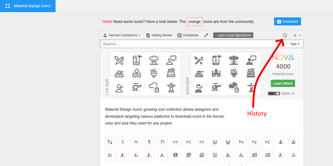 Documentation of built-in symbols / icons - Configuration - Home ...