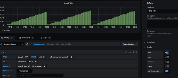 Grafana Bar charts - Configuration - Home Assistant Community