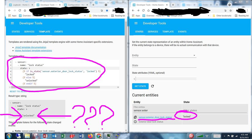 Test Of Is state Template Sensor test String Always Returns False 