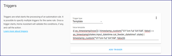 Automation trigger by input_datetime - Configuration - Home Assistant Community