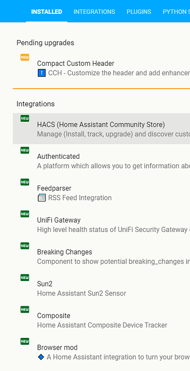 Custom Component: HACS - Custom Integrations - Home Assistant Community