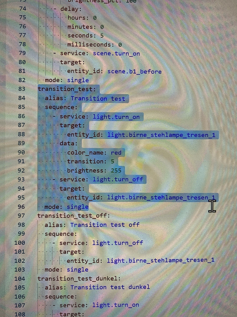 Transition And Weird Things Configuration Home Assistant Community