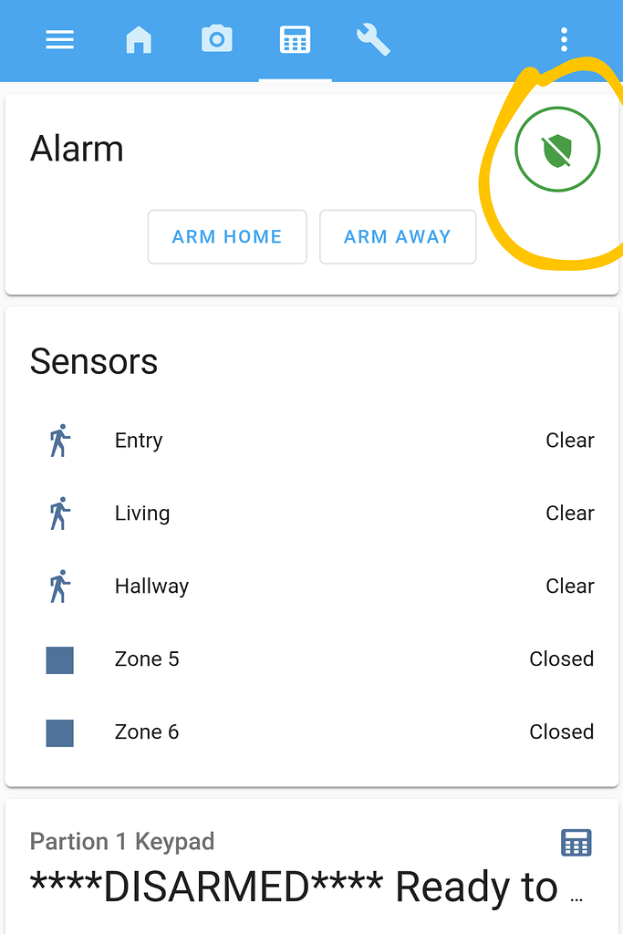 Alarm control panel icon issue - Configuration - Home Assistant Community