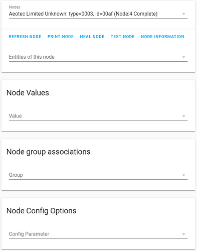 Z wave Node Config Options Drop down List Not Working In Hass io Z Wave Control Panel Z Wave 