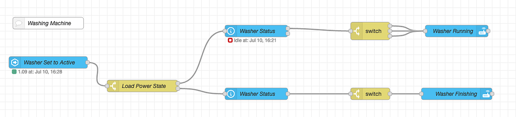 Issues with washing machine status change in NodeRed - Node-RED - Home ...