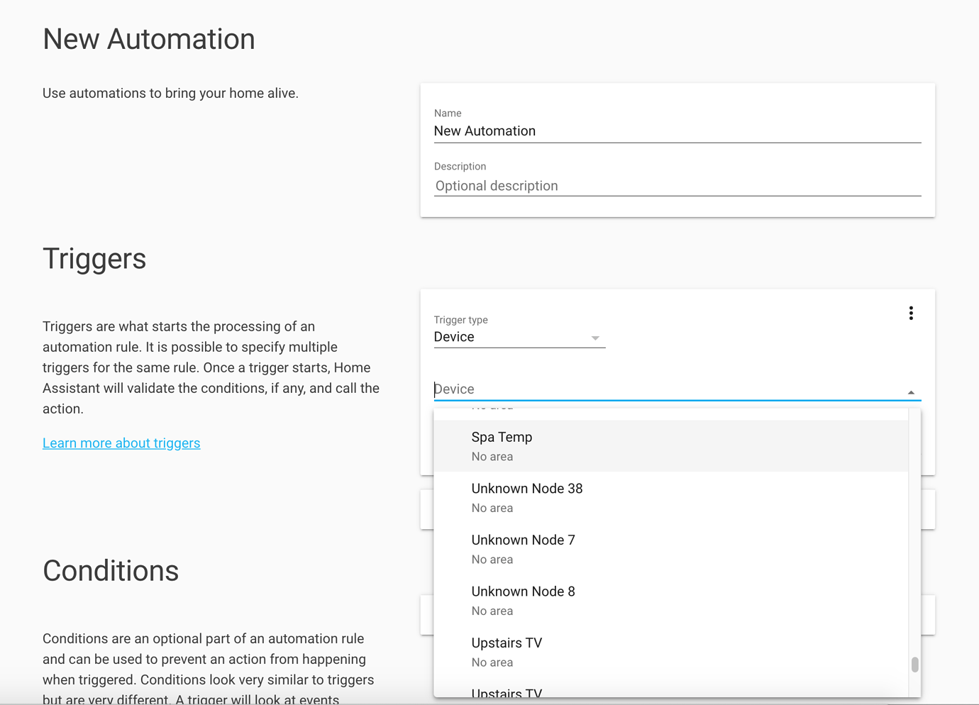 Old entities showing in the automation editor only under device - Configuration - Home Assistant ...