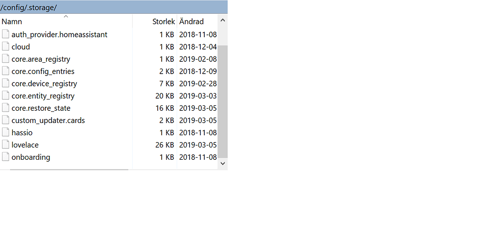 "config / .storage" HA Hassio - Configuration - Home Assistant Community
