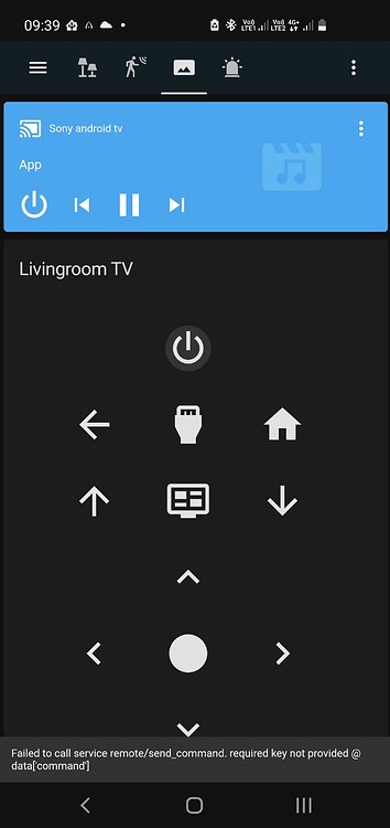 Sony Bravia tv lovelace custom tv remote card - Frontend - Home ...