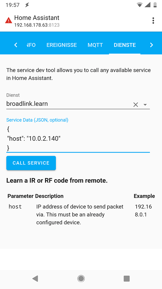 Broadlink RM Mini 3: Failed to connect to device - Configuration - Home Assistant Community
