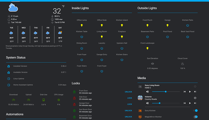 Different icon for on/off in glance card - Dashboards & Frontend - Home ...