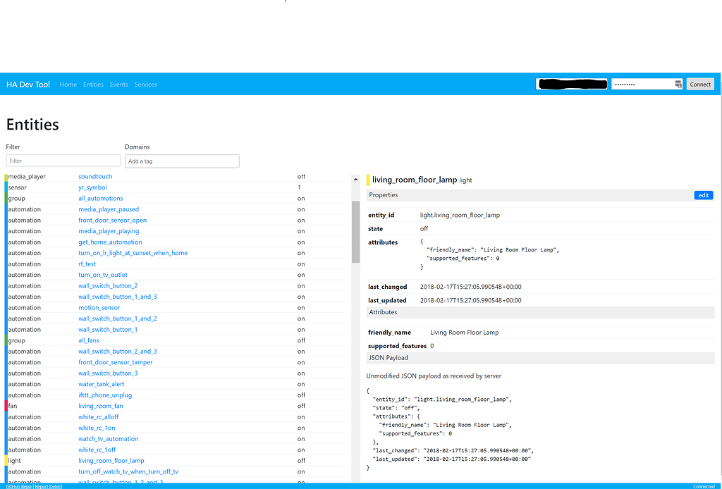 I created a dev tool to help interact with the HA REST API - Configuration - Home Assistant ...