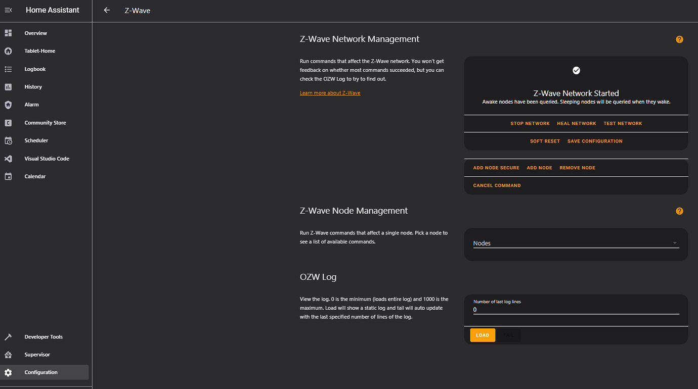 What Is The Z Wave Node Management Card Configuration Home Assistant Community