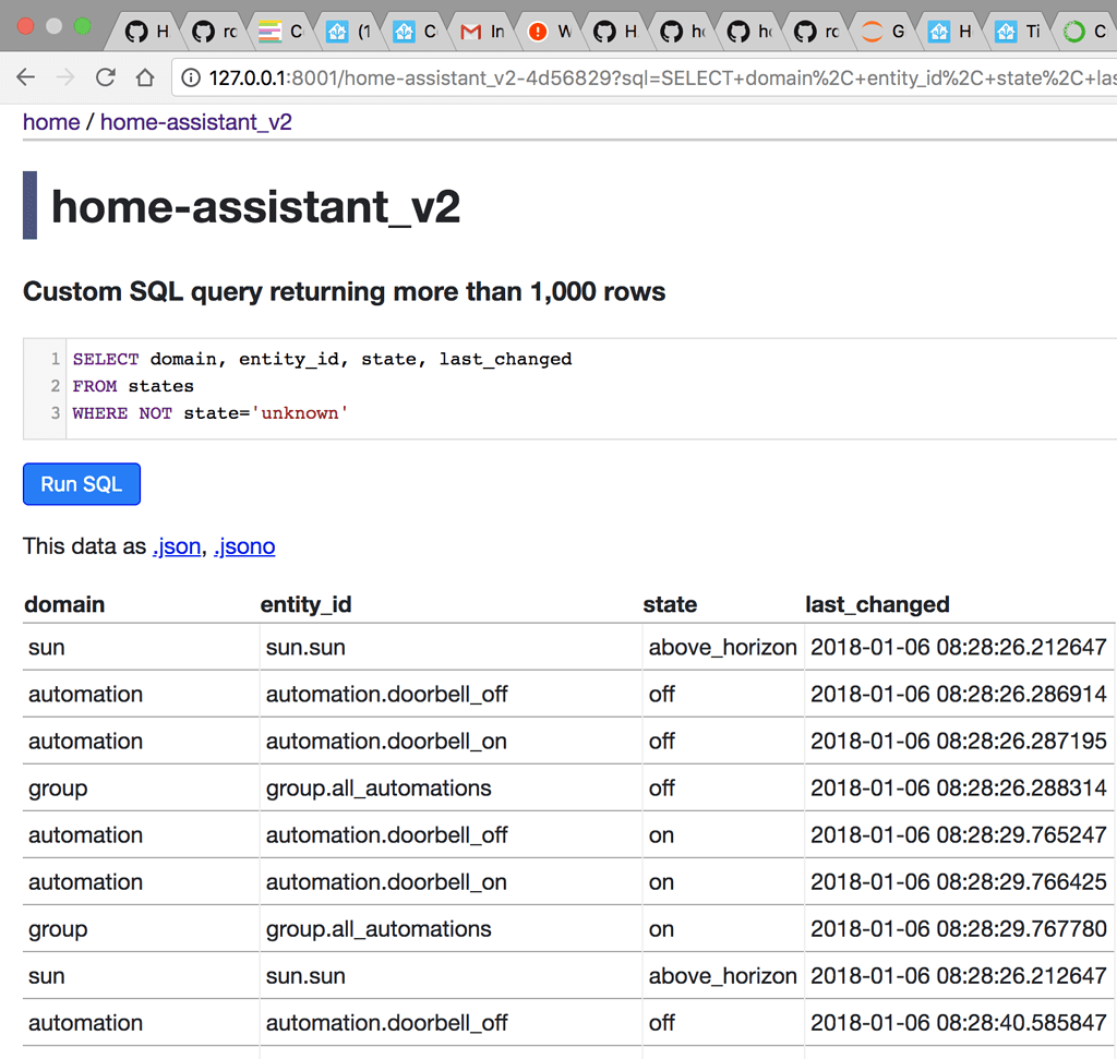 Sql Queries Of My Ha Database With Datasette Share Your Projects