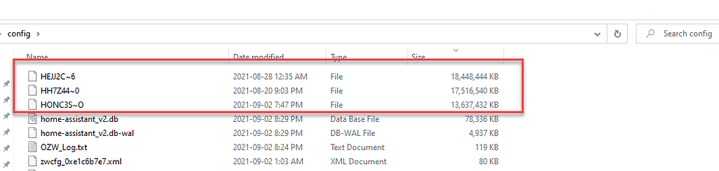 Large files in config folder - Home Assistant Community