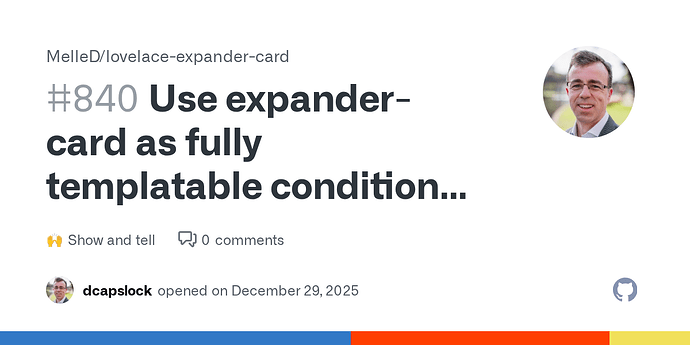 Expander | Accordion | Collapsible Card - Page 5 - Custom Integrations - Home Assistant Community