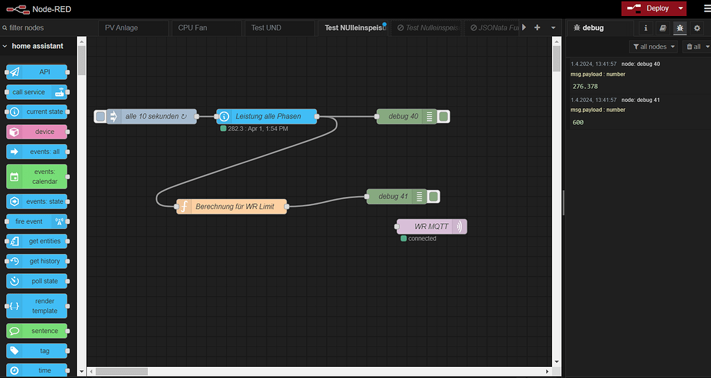 Zero feed-in photovoltaic system with Shelly and OpenDTU - Node-RED - Home Assistant Community