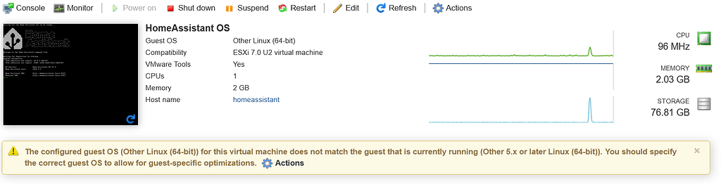 Esxi issue with VM - os not detected properly? - Configuration - Home Assistant Community