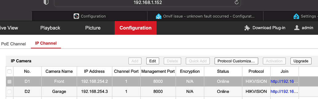 Onvif Issue Unknown Fault Occurred Configuration Home Assistant Community