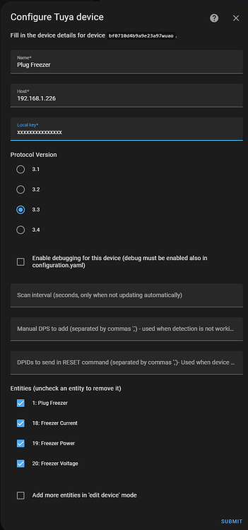 Local tuya configuration issues - Configuration - Home Assistant Community