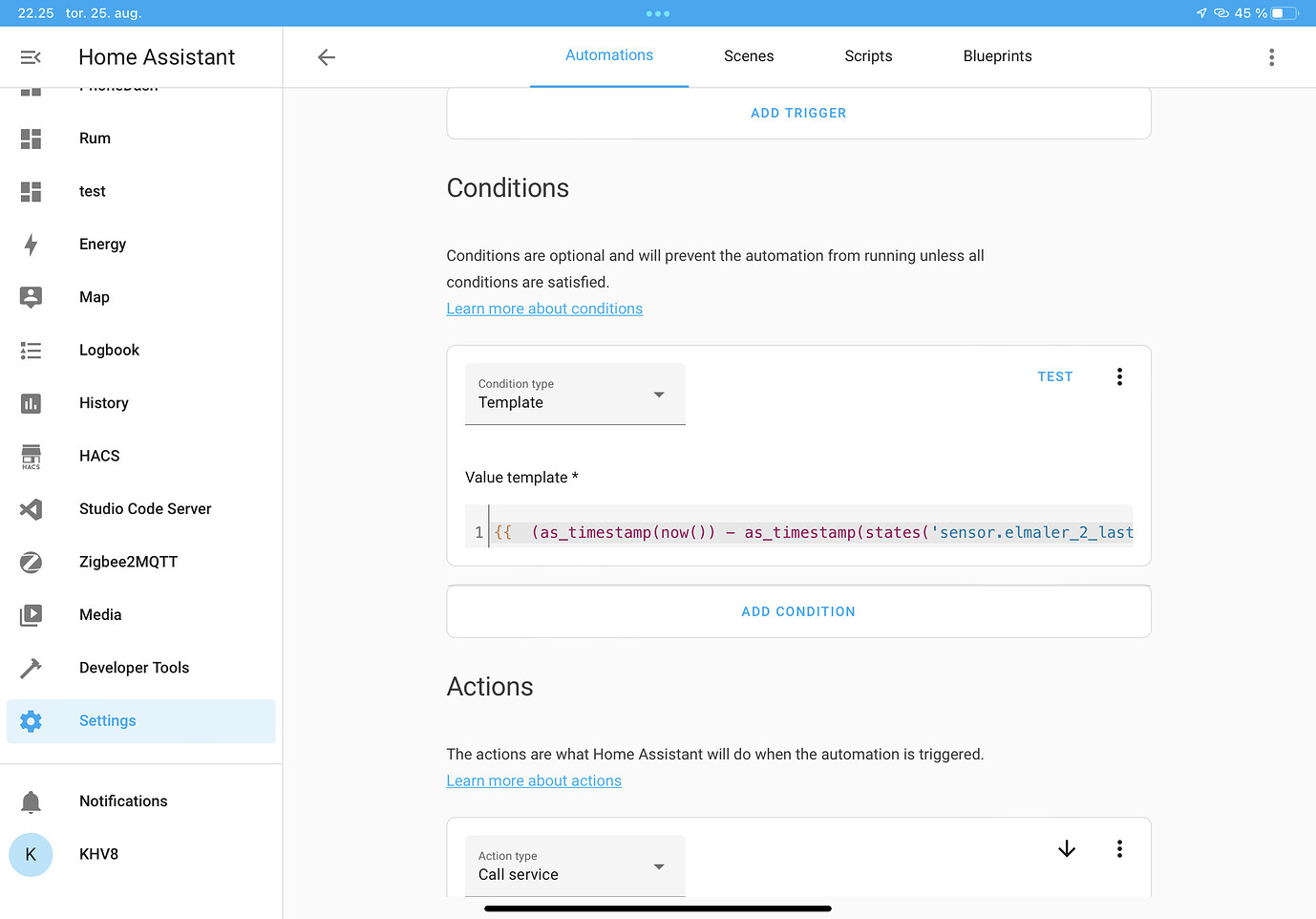 Condition And Template Not Even Example Is Working Configuration Home Assistant Community