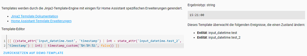 How To Combine Two Input Datetime Helpers And Use The Result In A Device Class Timestamp Sensor