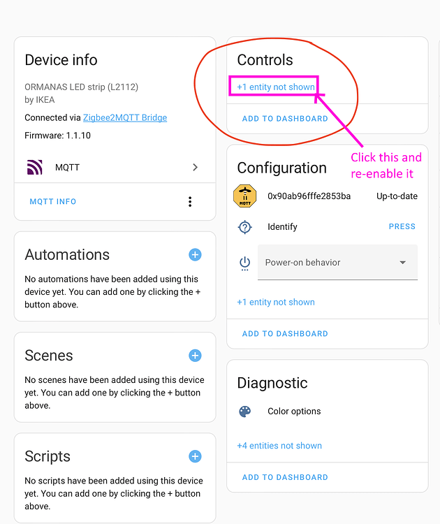How to restore removed entity? Unable to re-add entity - Configuration ...