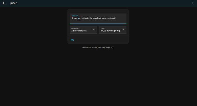 Piper TTS Custom Voice Repository? - Third party integrations - Home ...