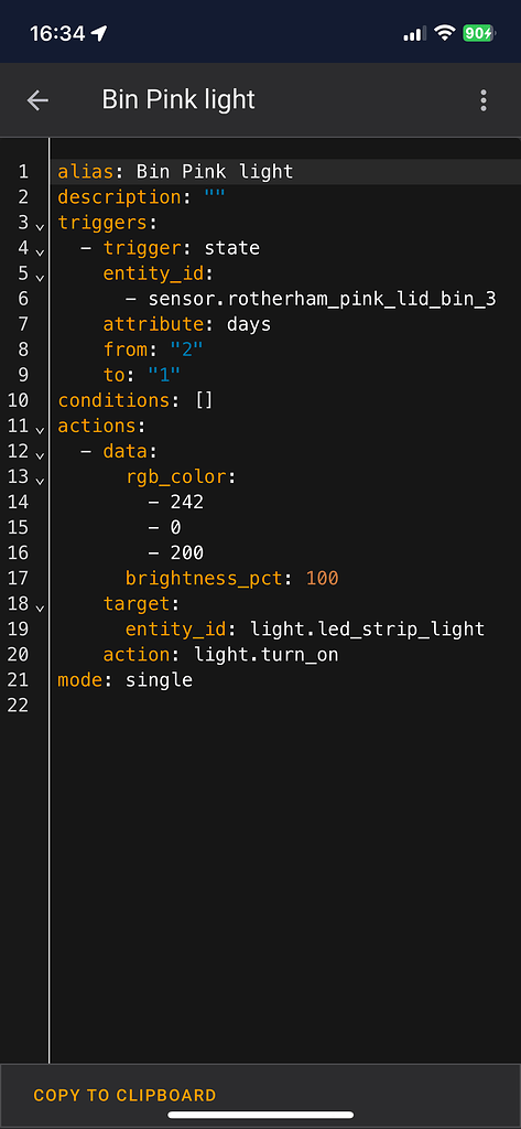 UK Bin collection to turn on coloured led - Configuration - Home ...
