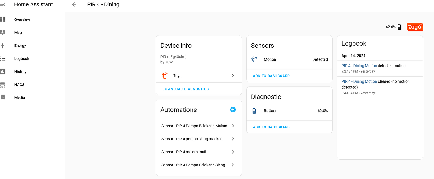 Updating To 2024 4 3 And Tuya Pir Is Now Broken Tuya Model Rh040 B5g40alm Configuration