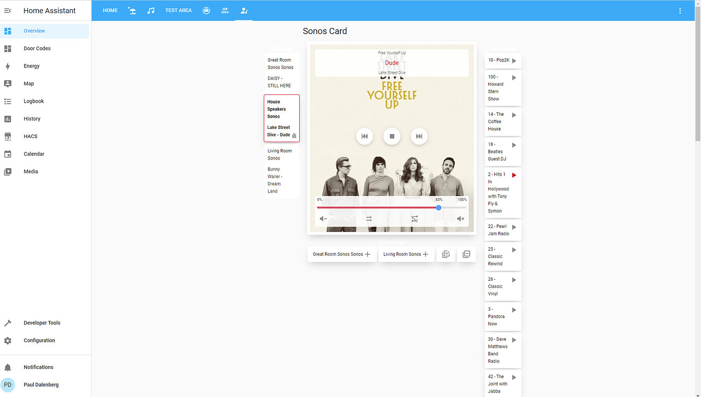 Dashboard Sonos Card Dashboards And Frontend Home Assistant Community