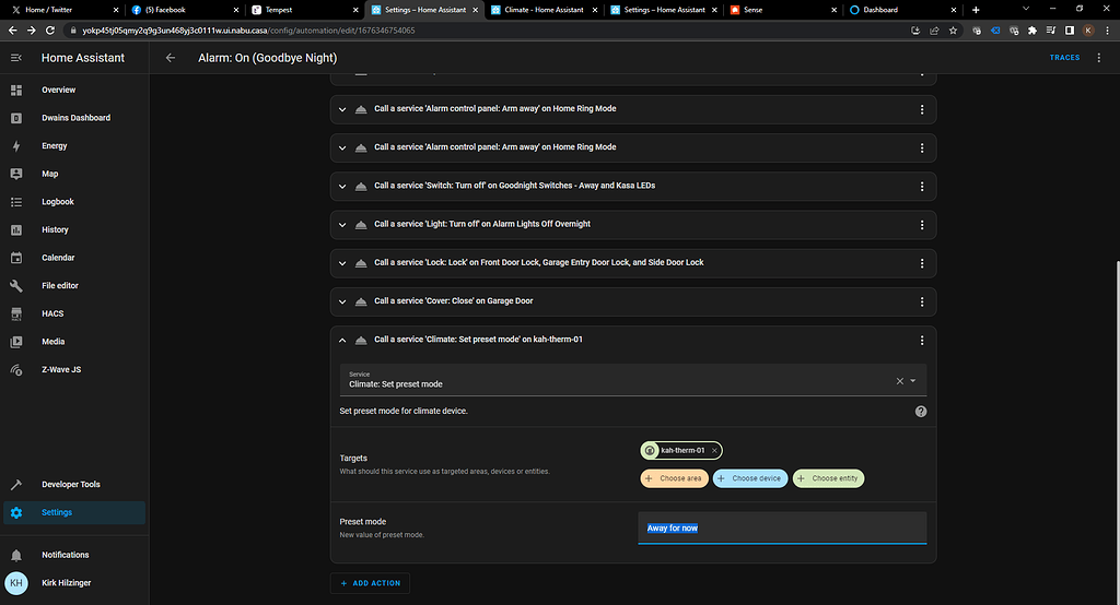 Ecobee Preset Mode Home Away Sleep Third Party Integrations Home Assistant Community