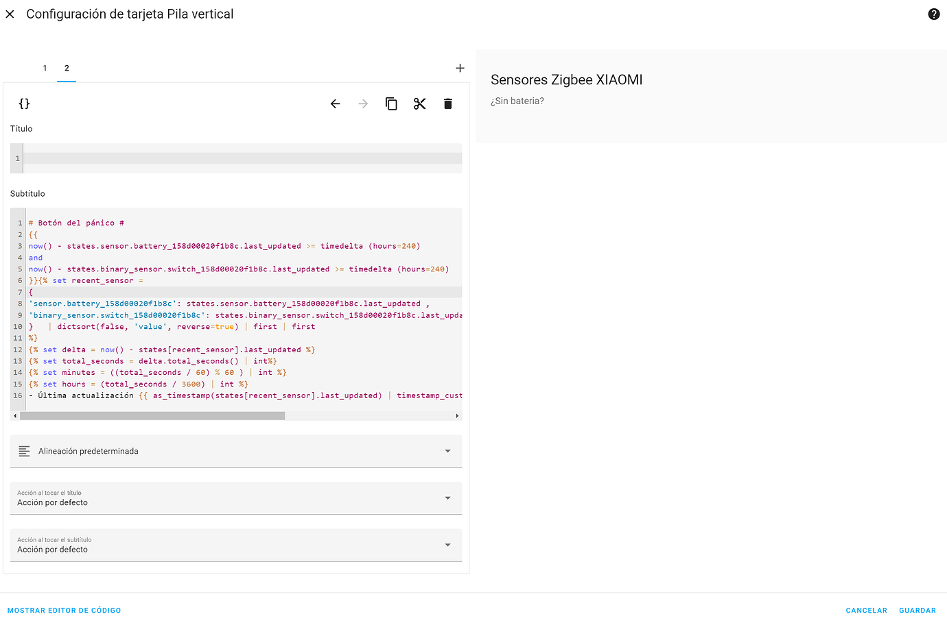 Show the most recent last_change of 3 entities in a lovelace view - Configuration - Home ...