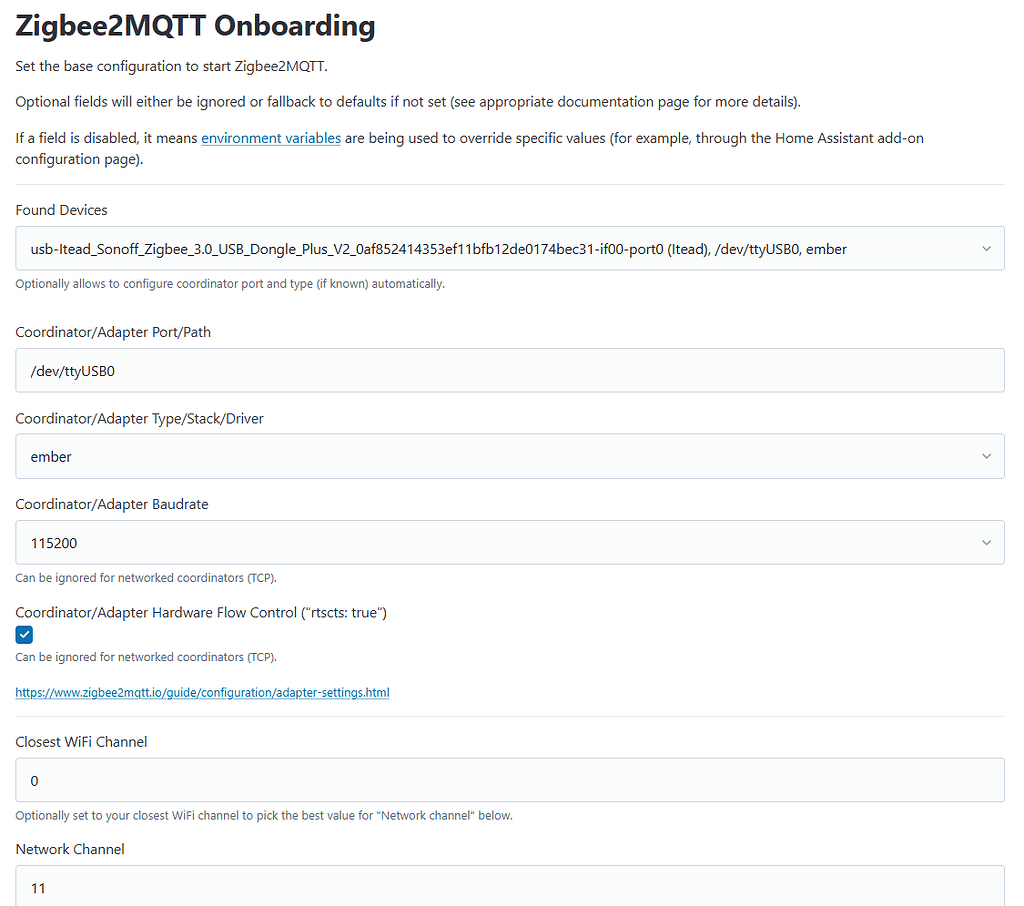 Zigbee2MQTT Setup - Stuck at Onboarding - Zigbee - Home Assistant Community