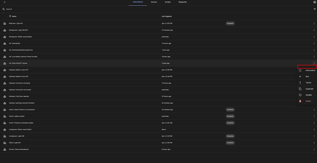Easy automations. Add "enable/disable, name rename, entity rename" features - Feature Requests ...