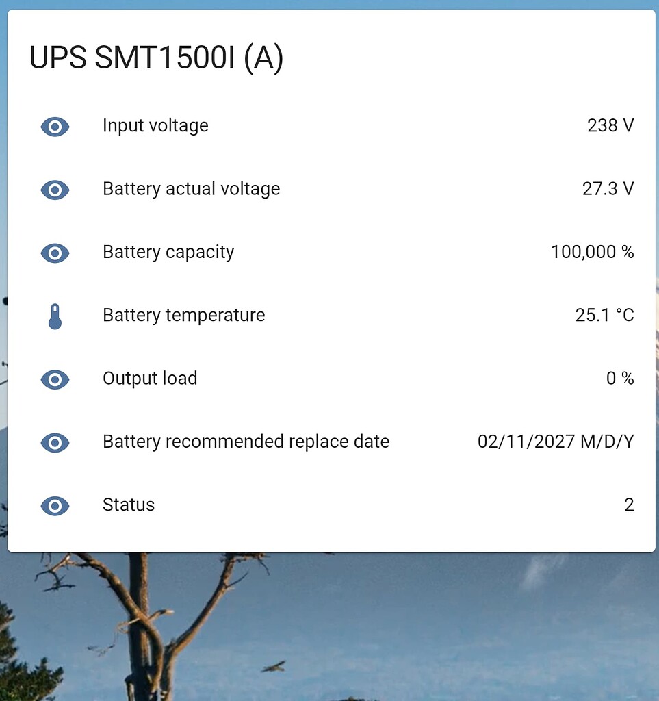 UPS status in 'text' instead of 'number' - Third party integrations ...