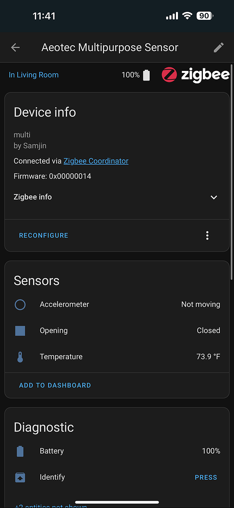 Tilt Functionality not Working with Aeotec Multi Sensor and Door/Window Sensor - Configuration ...
