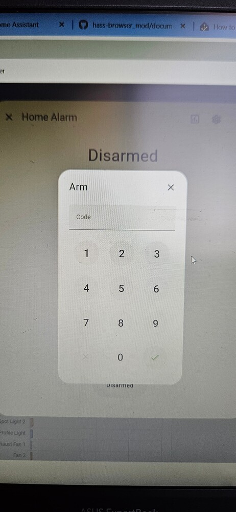 Alarm Tile Card Popup Keypad - Home Assistant Community