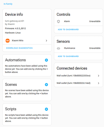 Add support for Xiaomi Gateway lumi.gateway.acn01 with Xiaomi Miio ...