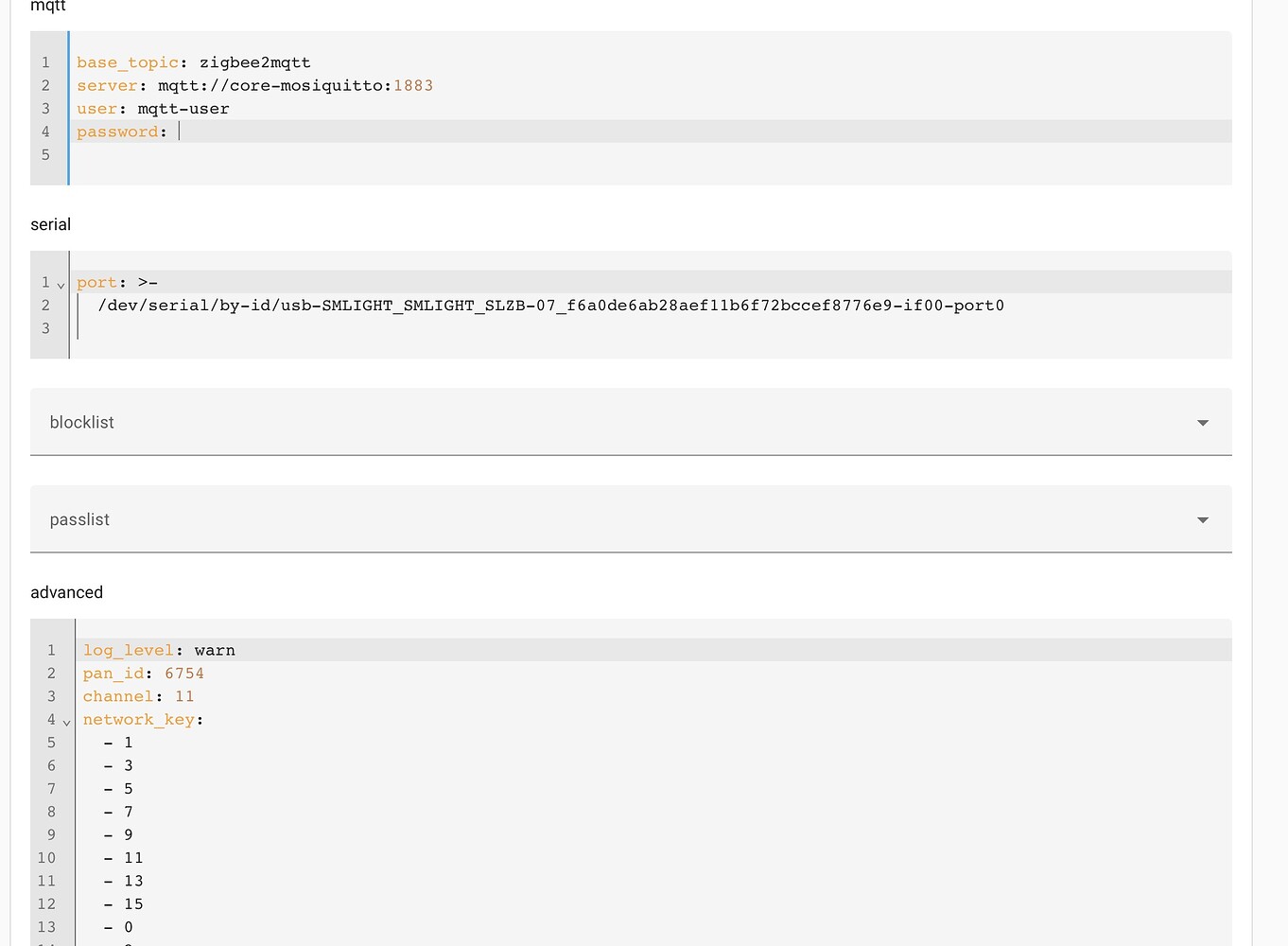 Zigbee2mqtt configuration - Zigbee - Home Assistant Community