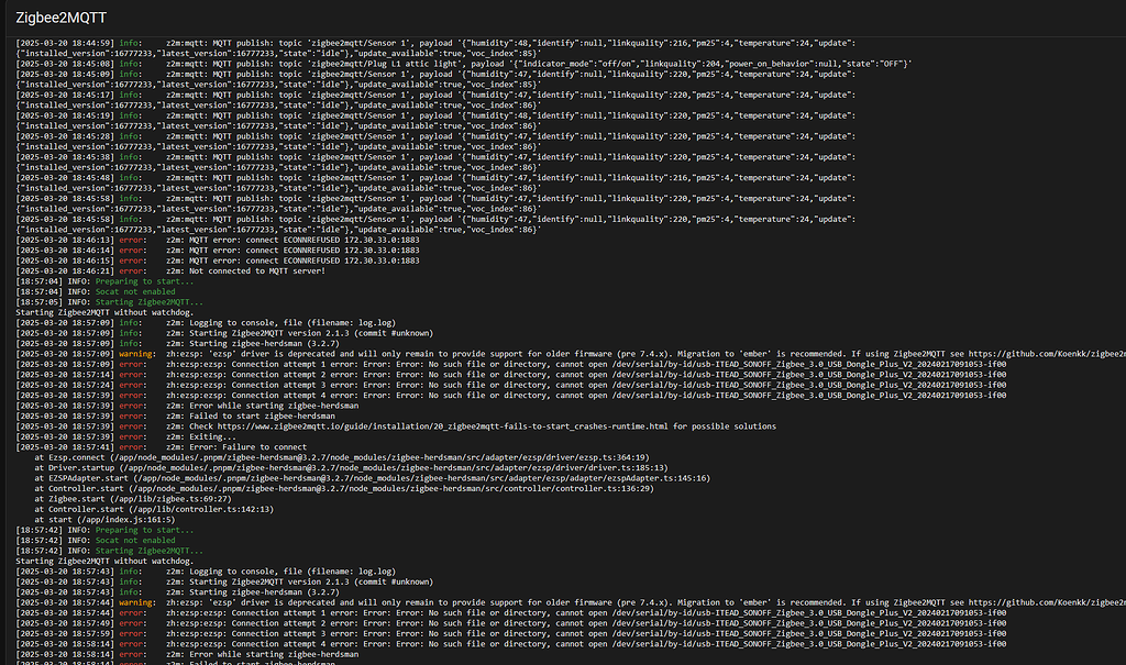 Ha Updates Zigbee2mqtt Problems Zigbee Home Assistant Community
