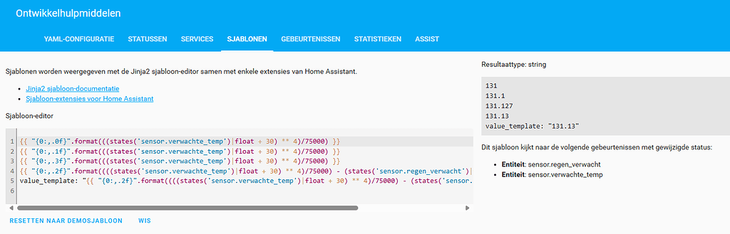 Formatting Template Sensor Works In Development Tool But Not In Value Template Configuration