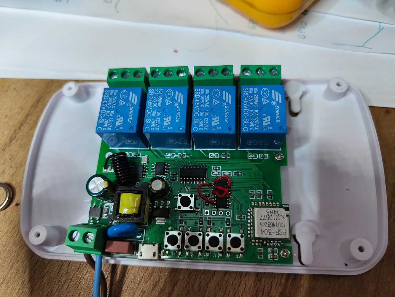 Hacking the PSF-B04 ESP8285 4 channel relay board and with Tasmota and unable to drive all 4 ...