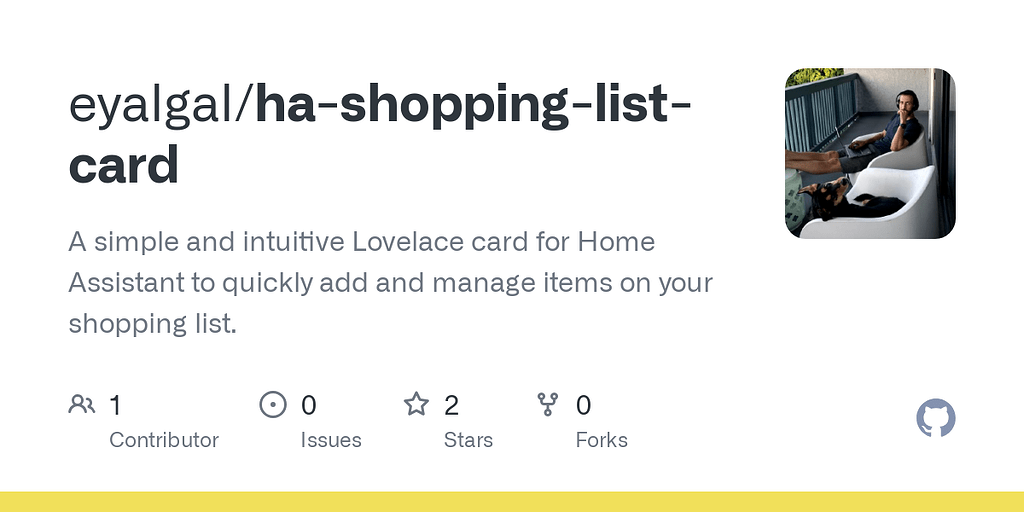 Shopping List Card - A simple card for quick-adding items to any to-do ...